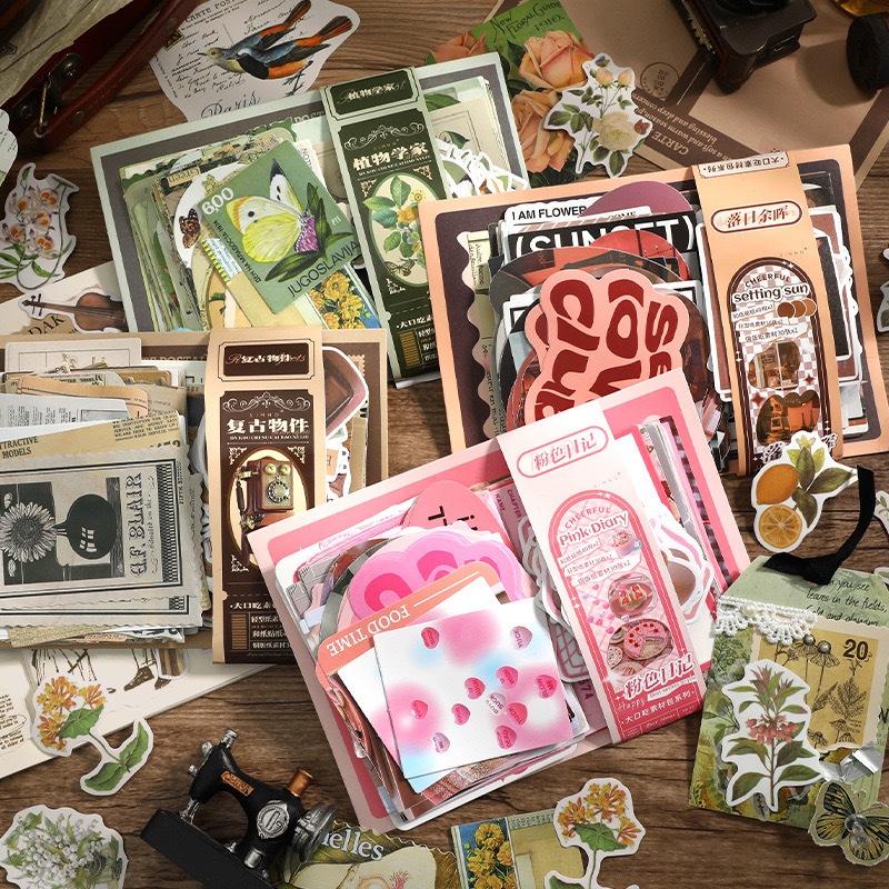 Junk Journal / Scrapbook Travel / Infeel me journal materials set Retro ...