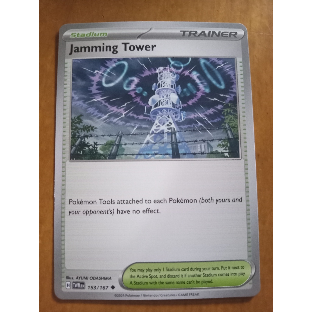 Jamming Tower - 153/167 - Uncommon Supporter Pokemon TCG Standard ENG ...