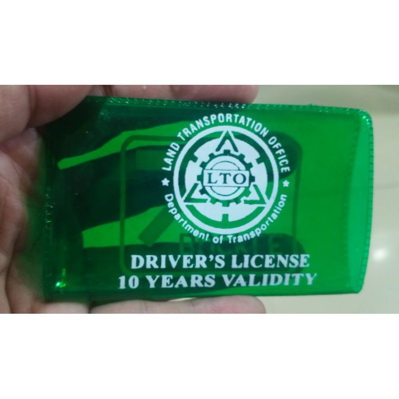 LTO DRIVER'S LICENSE HOLDER TRANSPARENT (GREEN) | Shopee Philippines