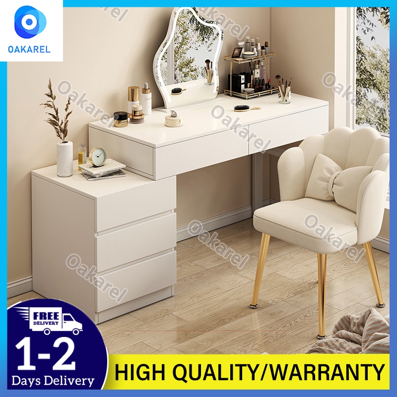 Extensible Dressing Table Make Up Table Vanity Mirror Dresser Bedside ...