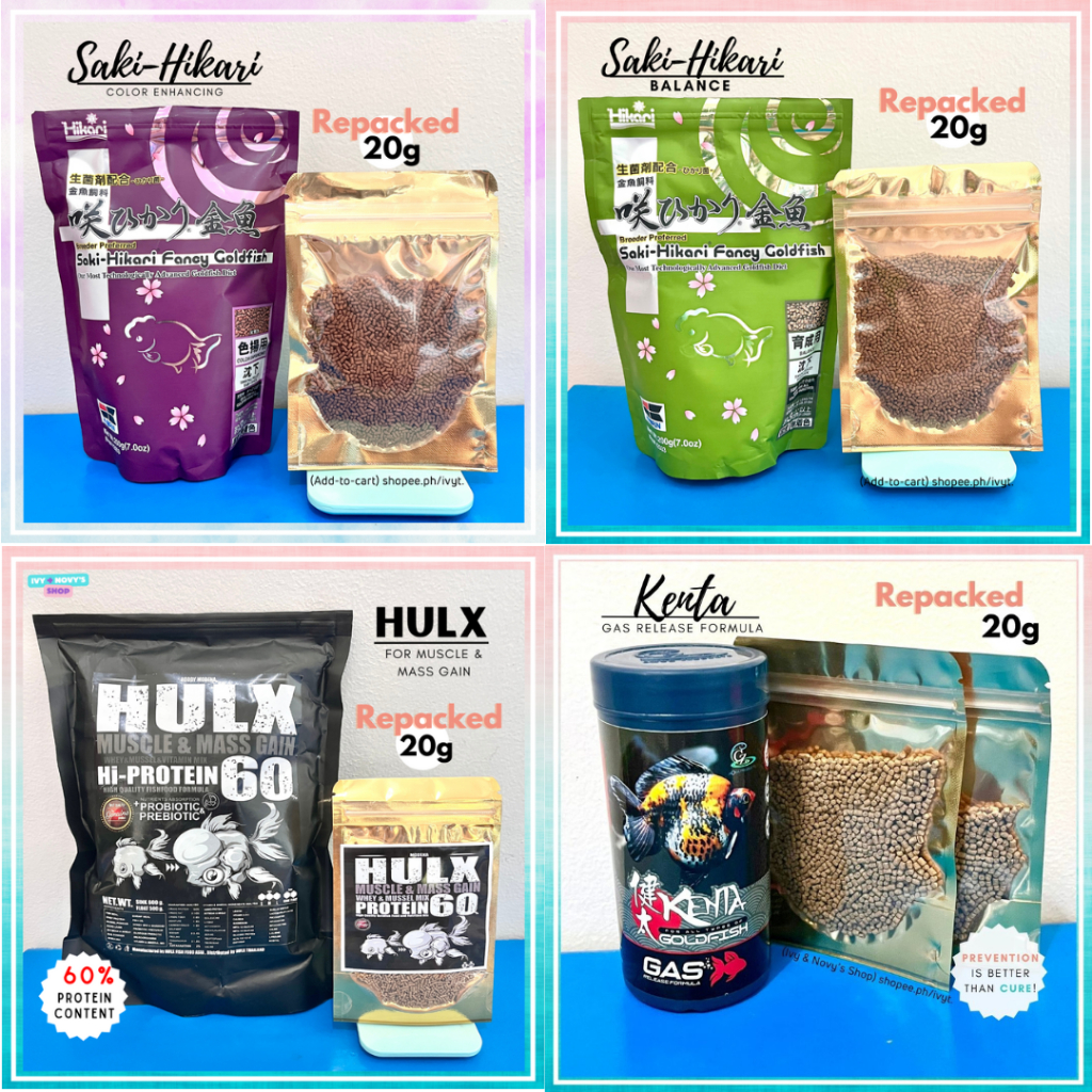 Saki Hikari / Hulx / Kenta Gas Release / Repacked 20g & 40g / Hikari Balance & Color Enhancing ...