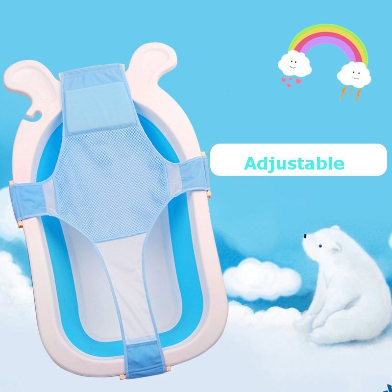 Adjustable Newborn Baby Non-slip Bathtub Net Safety Seat Support Care ...