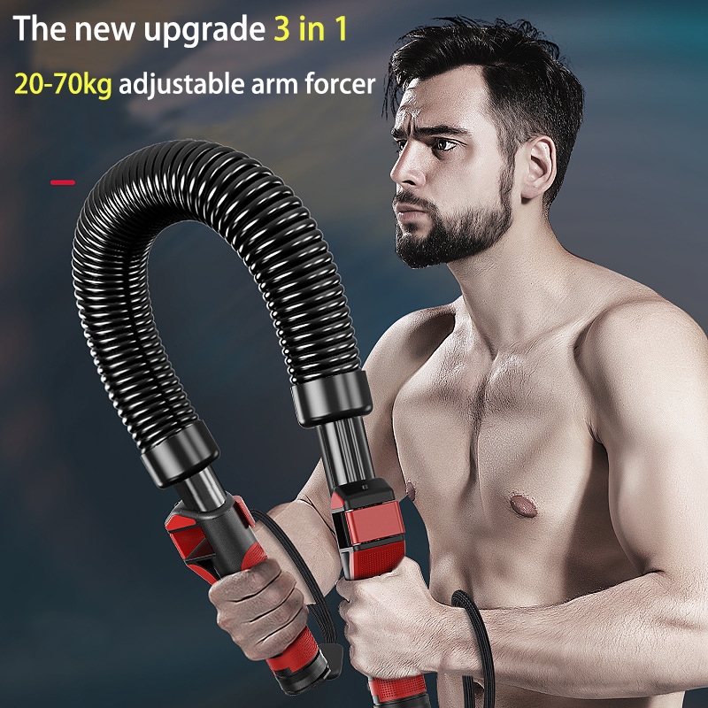 adjustable 20-70KG Power Twister Bar Arm Chest BuilderSpringHand ...