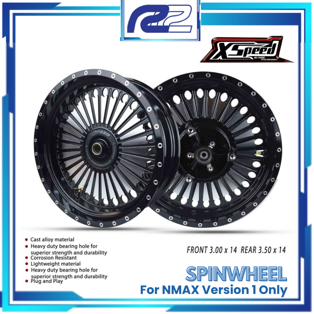 XSPEED MAGS SPIN WHEELS FOR YAMAHA NMAX 155 SIZE 14 FOR V1 ONLY | ROAD ...