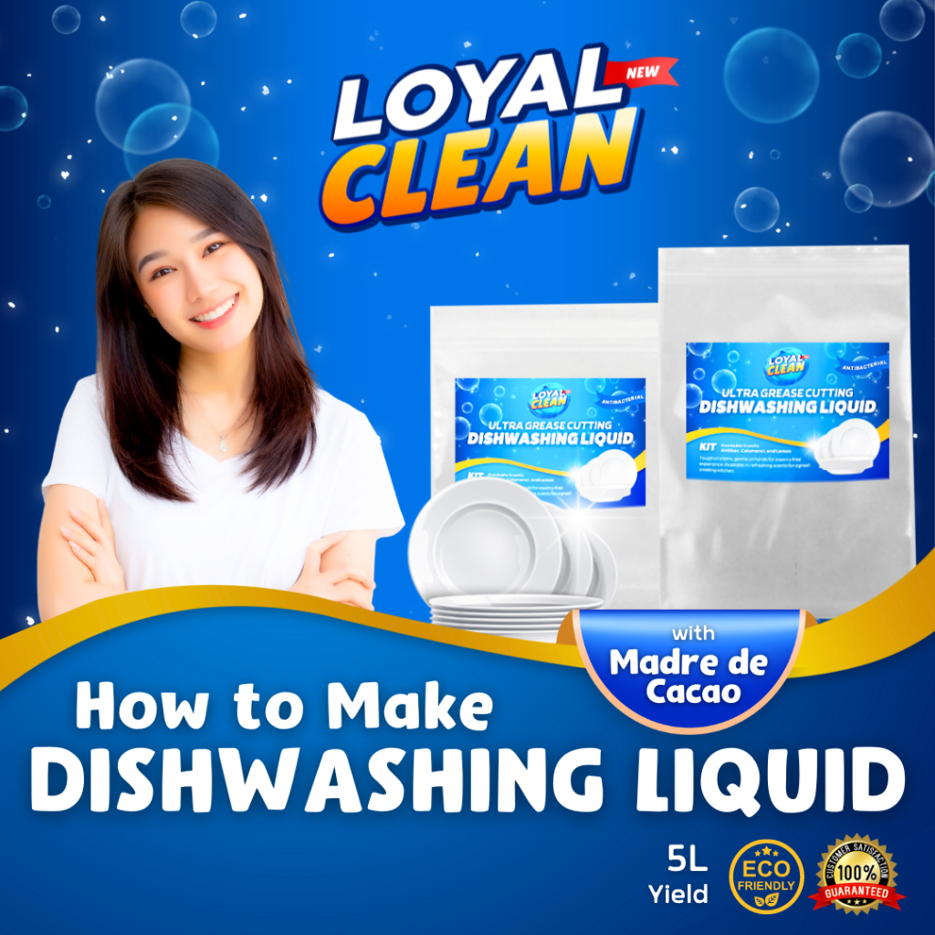 Loyal Clean Instant Mini DIY Dishwashing Liquid Kit 5 Liters Yield ...