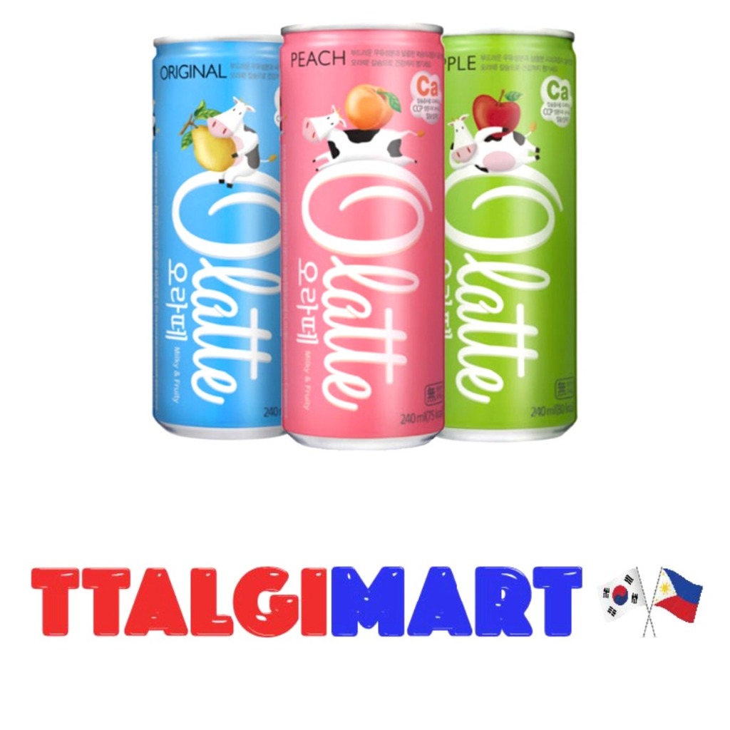 O LATTE MILKY AND FRUITY JUICE DRINKS IN CAN 240ML | Shopee Philippines