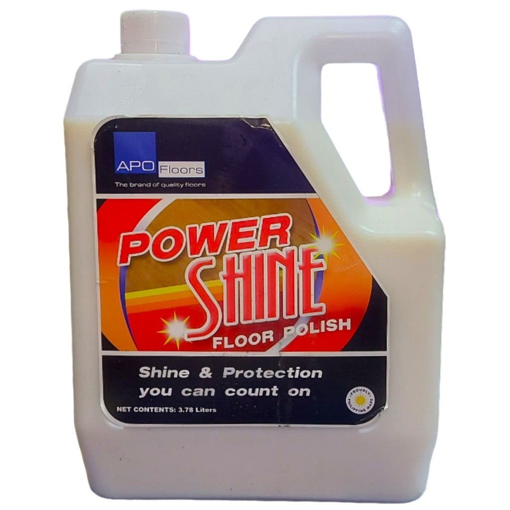Apo Power Shine Floor Polish Powershine - 1 Gallon | Shopee Philippines