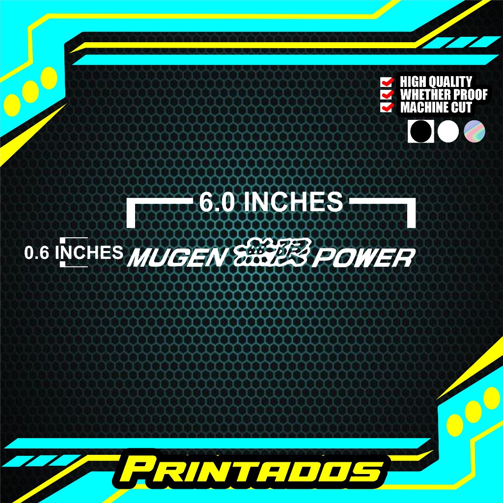 ORIGINAL MUGEN POWER decal sticker cutout for car , motorcycle and more ...