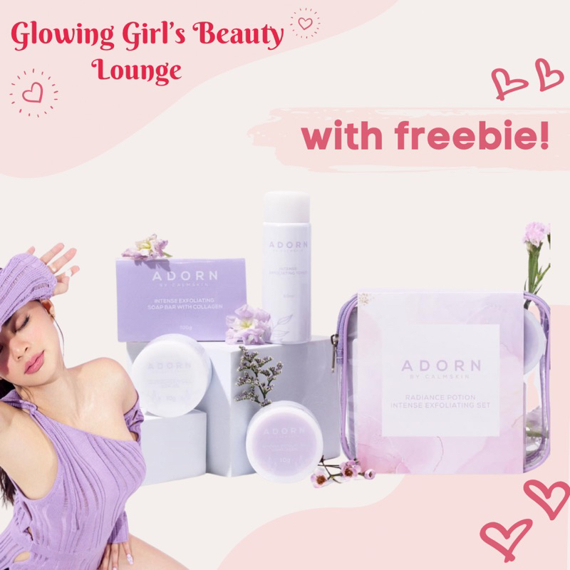 (COD + FREEBIE) Adorn Radiance Potion Intense Exfoliating Set | Shopee ...