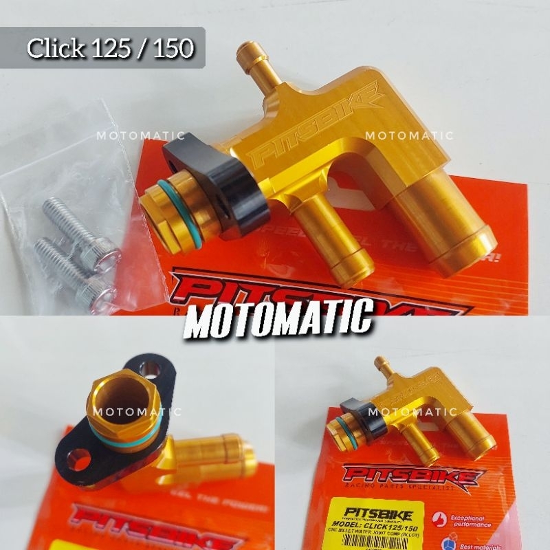 CLICK 125/150 | Pitsbike Water Radiator Pipe T Joint hose comp | CNC ...