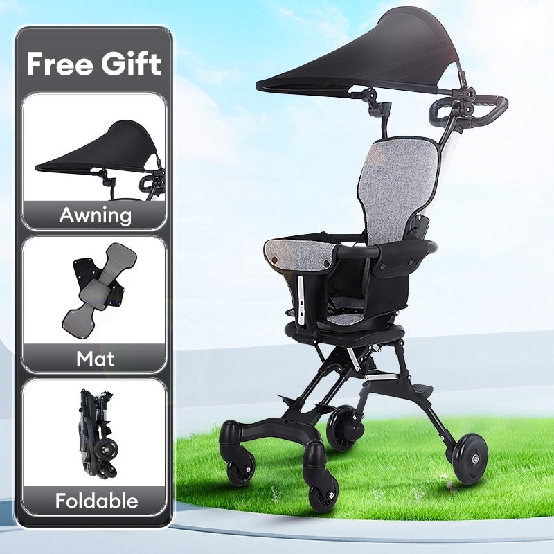Foldable Stroller for Baby Stroller Soft Seat Hand Push for Toddler ...