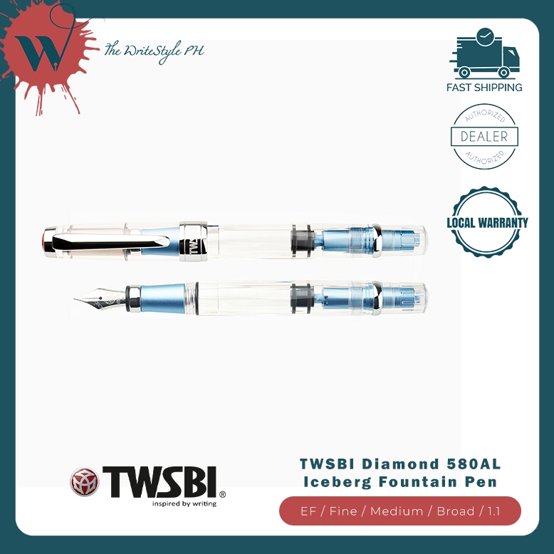 TWSBI Diamond 580AL Iceberg Fountain Pen | Shopee Philippines