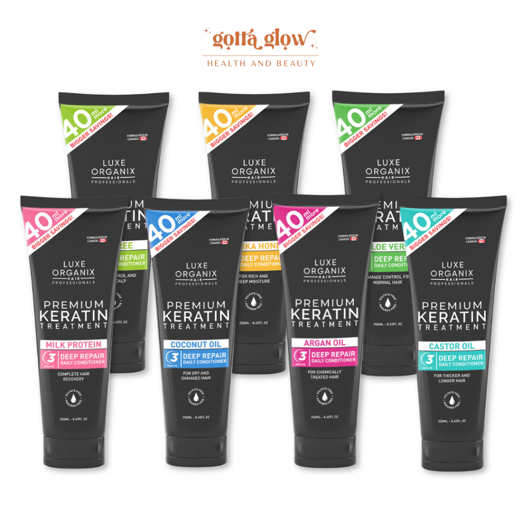 Luxe Organix Premium Keratin Treatment 210ml - VCO Argan Milk Protein ...