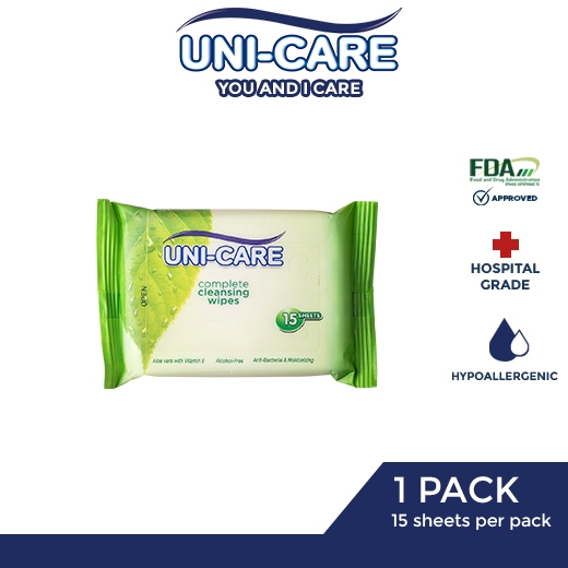 Uni-Care Complete Cleansing Wipes 15's Pack of 1 | Shopee Philippines