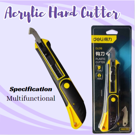 Multi-Function Hand Cutter Hook Blade (Acrylic Cutter & Retractable ...