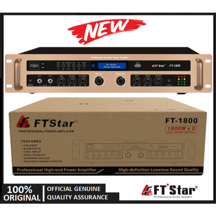 NEW FT STAR FT-1800 PROFESSIONAL HIGH-END POWER Integrated AMPLIFIER ...