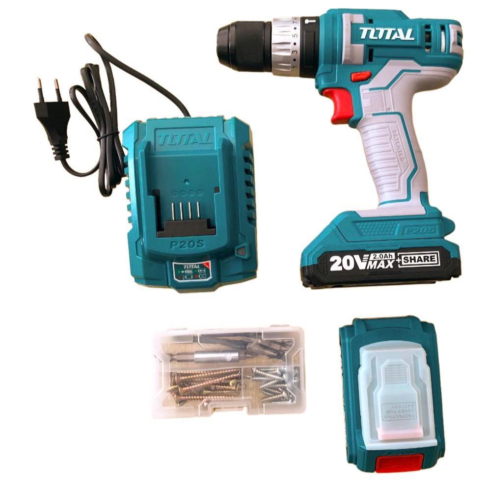 TOTAL Lithium-Ion impact drill 20V (auto lock) TIDLI201452 | Shopee ...