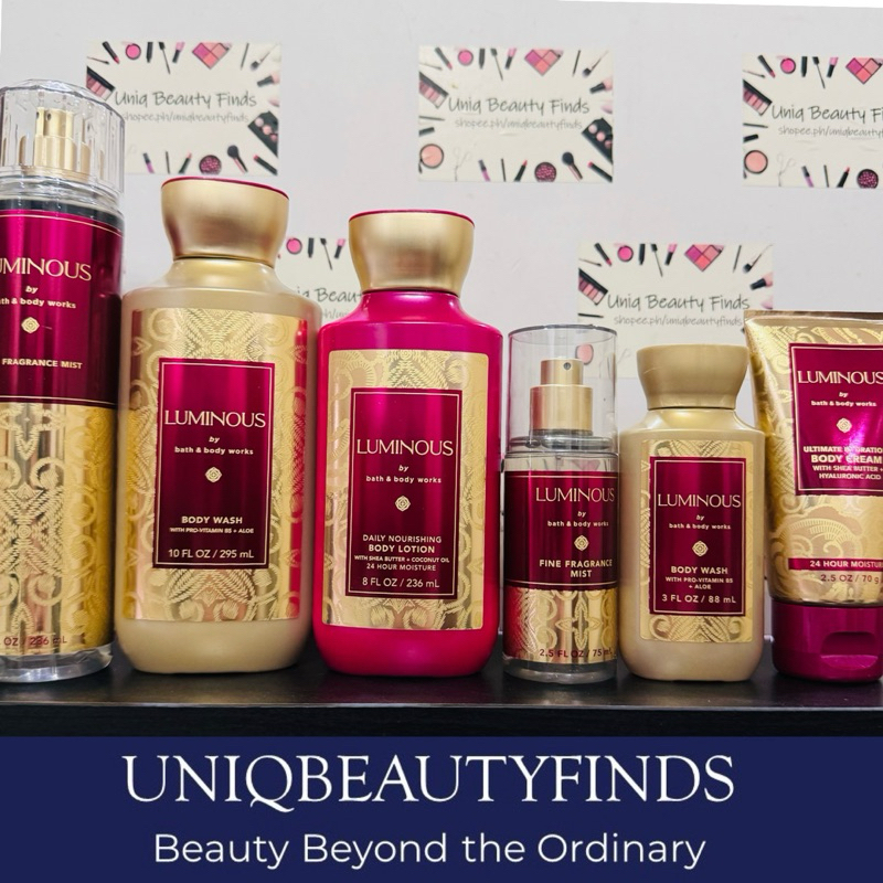Bath and Body Works Luminous Fragrance Mist Lotion Shower Gel | Shopee ...
