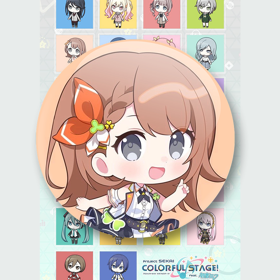 More More Jump! Pin / Badge Project Sekai Pin Cute Chibi | Shopee ...