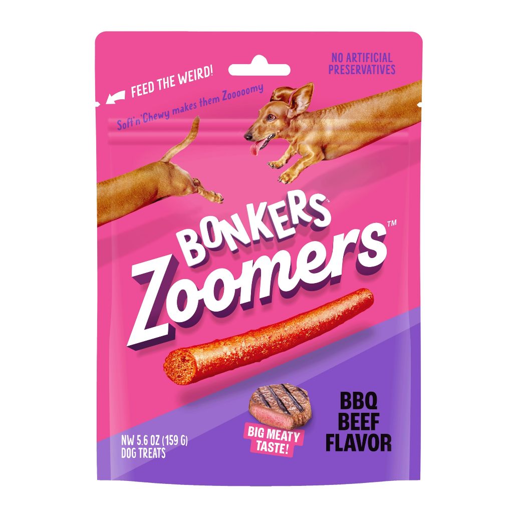 Bonkers Dog Zoomers Bbq Beef Flavored Soft & Chewy Dog Treats | Shopee ...