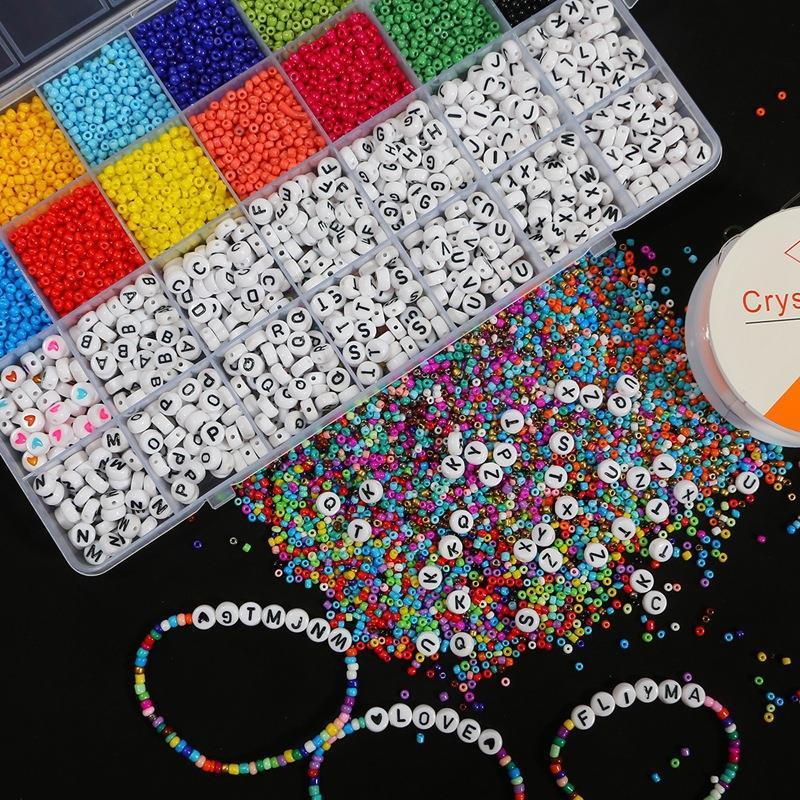 Beads DIY Kit for Name Bracelets letter beads for bracelet making ...