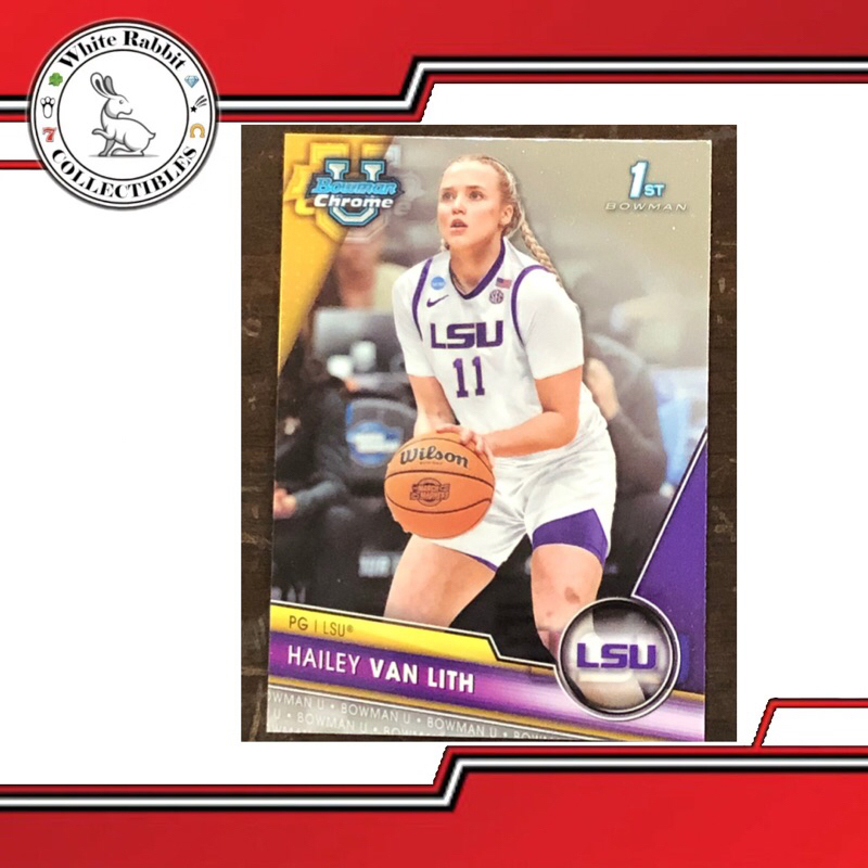 BOWMAN UNIVERSITY 2023-24 - Hailey Van Lith 1st Bowman Rookie Card LSU ...