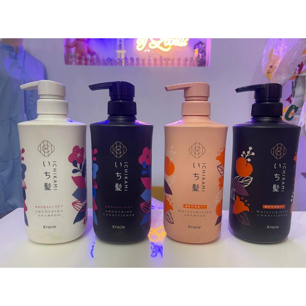 KRACIE ICHIKAMI SMOOTHING SHAMPOO/CONDITIONER,MOISTURIZING SHAMPOO/CONDITIONER.480 ML. | Shopee ...