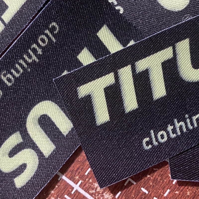 Sublimelt Clothes Label / Hemtag / Sleevetag / Iron on (50 pcs per pack ...