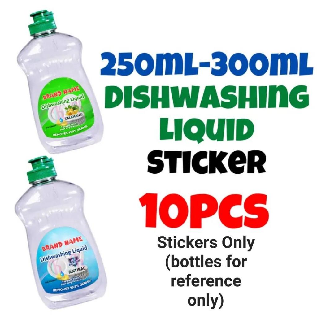 WATERPROOF 10pcs Customize Sticker Label for 250ml-300ml Bottle ...