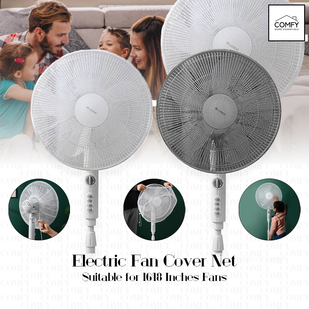 16/18 Inches Electric Fan Mesh Cover Net Baby Finger Protection Dust ...
