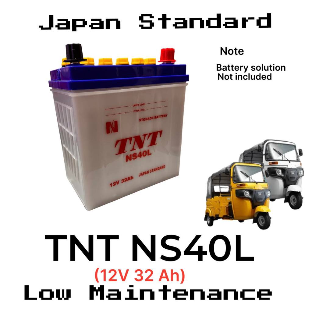 BAJAJ RE TVS PIAGGIO Battery TNT NS40L Low Maintenance Dry Charge ...