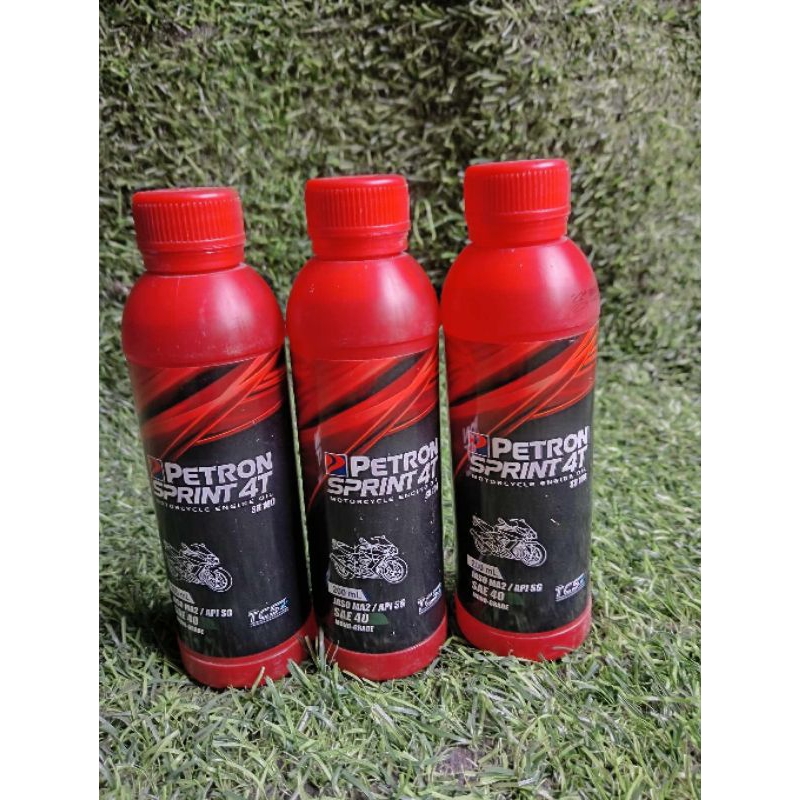 PETRON SPRINT 4T SR100 MOTORCYCLE ENGINE OIL MONO GRADE SAE40 (200ML ...