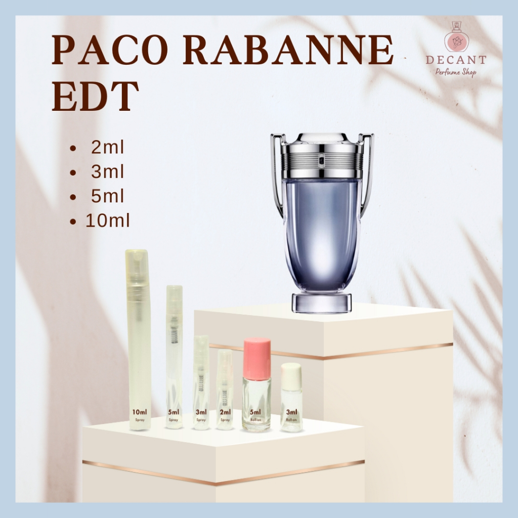 PACO RABANNE Invictus EDT (DECANT ONLY! Not Full Bottle) 10ml, 5ml, 3ml ...