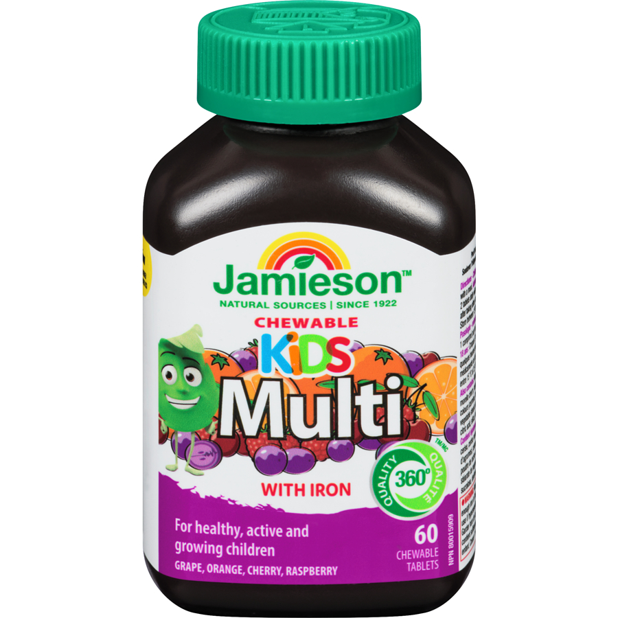 Jamieson Multivitamin with Iron for Kids Chewables (Canada) | Shopee ...