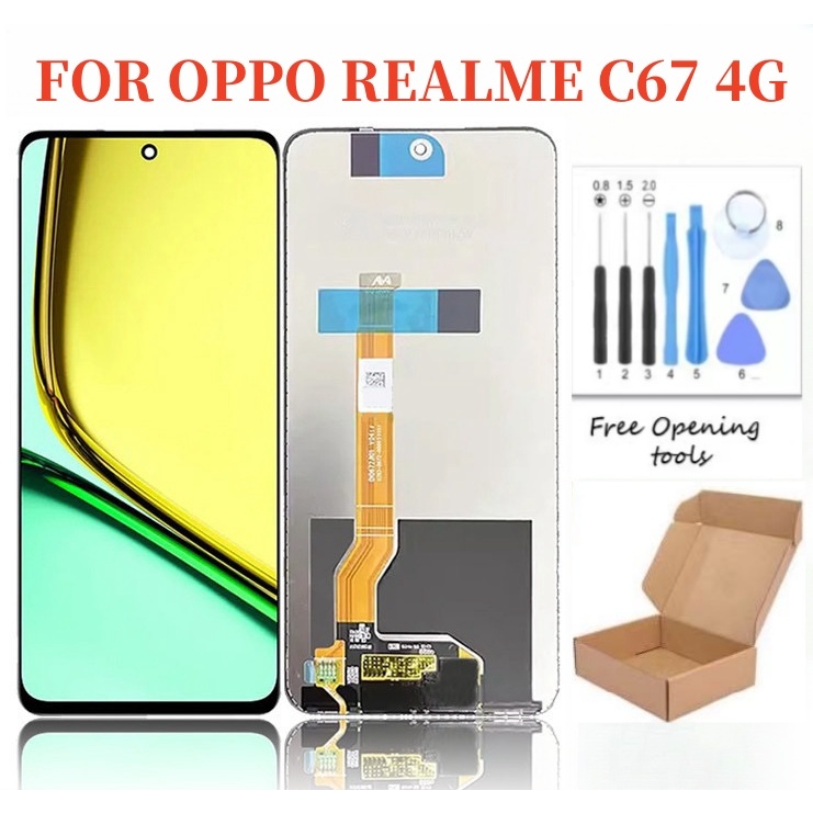 Original Lcd For Realme C67 4G RMX3890 LCD Display Touch Screen Digitizer Assembly Replacement ...