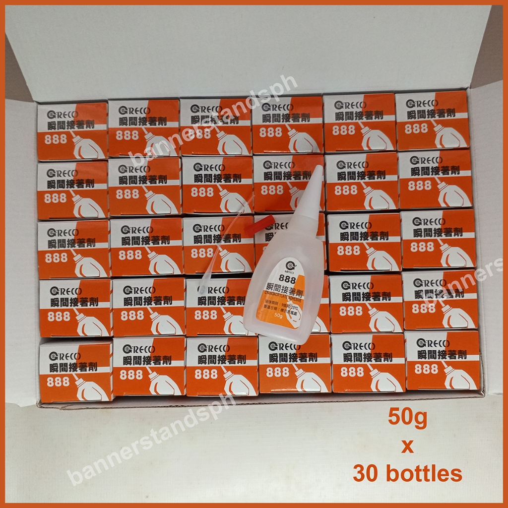 Greco 888 50g Cyanoacrylate Adhesive (per box of 30 bottles) Cyno Super ...