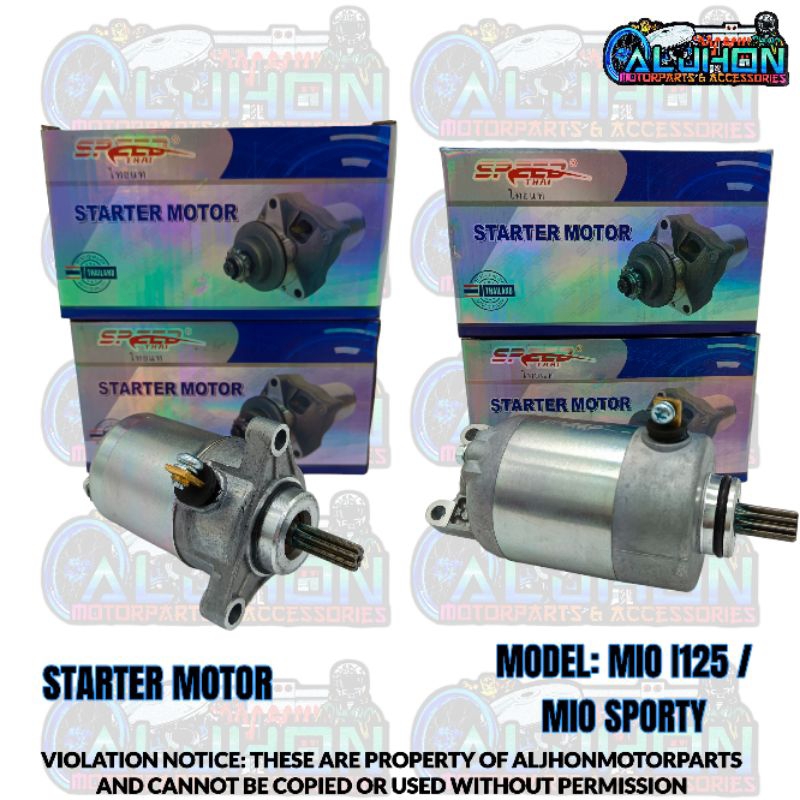 STARTER MOTOR FOR MIO, MIO I125 SPEED THAI | Shopee Philippines