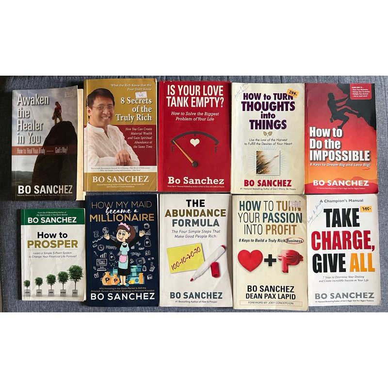 BO SANCHEZ PRE LOVED BOOKS/ 8 secrets of the truly rich/ awaken the ...