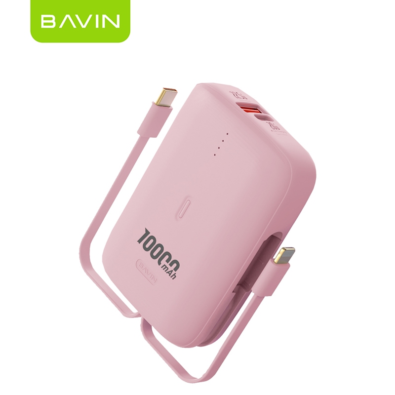 BAVIN PC1090 10000mAh Mini Powerbank 22.5W USB + 20W USB-C In & Out w/ Bidirectional Charging ...
