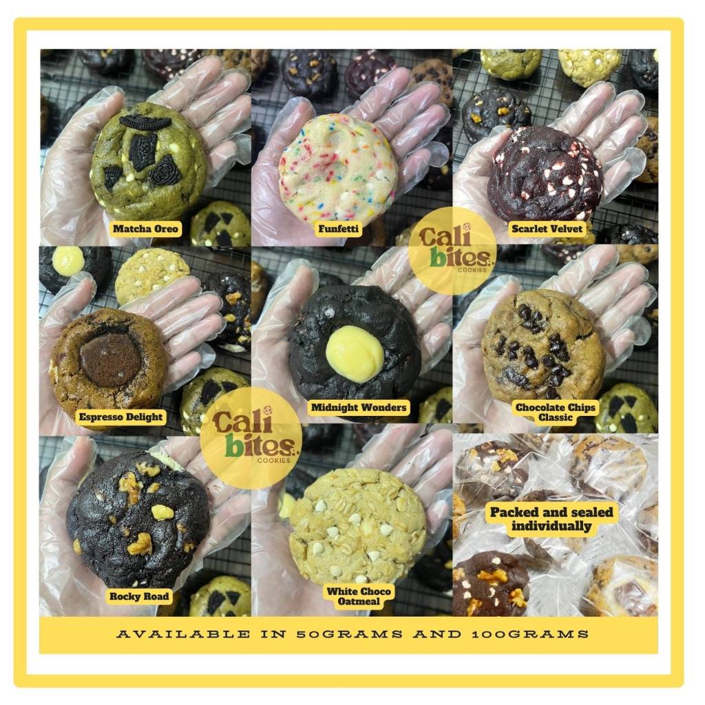 CALI BITES Freshly Baked Cookies (50grams & 100grams) | Shopee Philippines