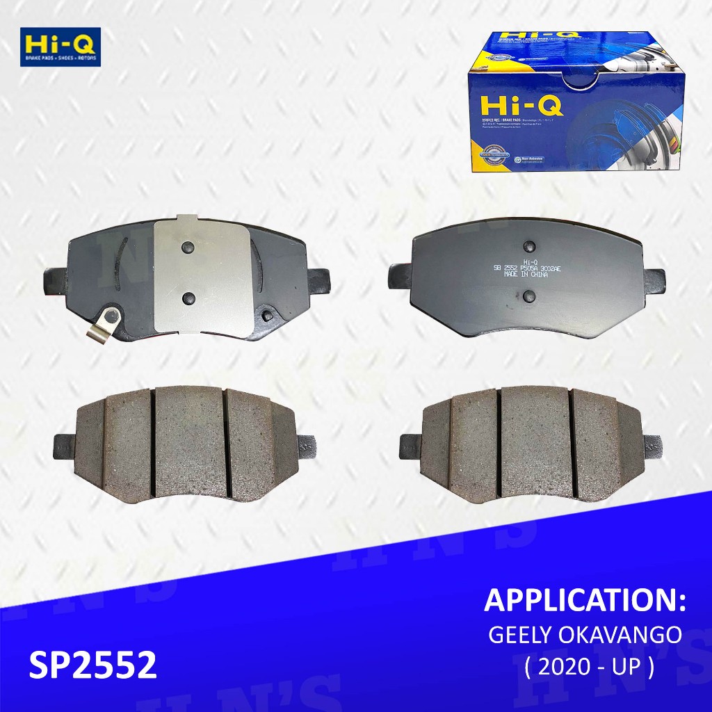 HI-Q Brake Pads ( FRONT ) for Geely Okavango ( 2020 - up ) SP2552 | Shopee Philippines
