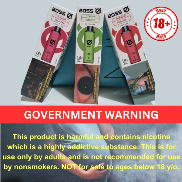 BOSS Titanium 9000 Puffs Disposable Pods | Shopee Philippines