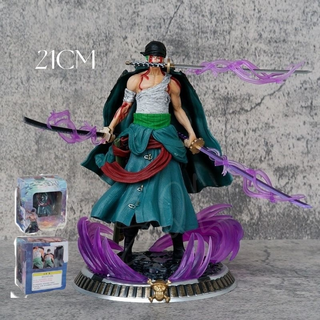 One Piece toys 21CM zoro toy Action Figure Model toy model statue ...