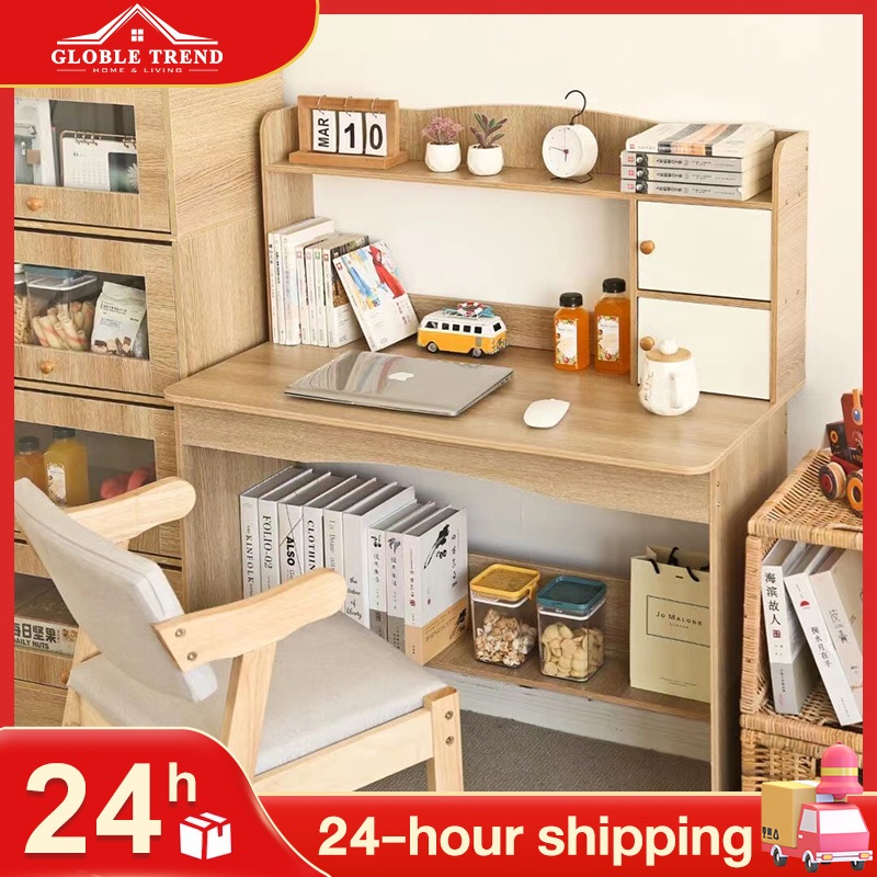 Desktop Computer Desk Student Table Home Study Desk with Drawer ...