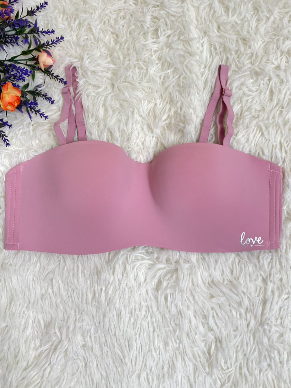 Isabelle Q Cup D With Wire Strapless Bra 8533 Push-up 3Hook Strapless ...
