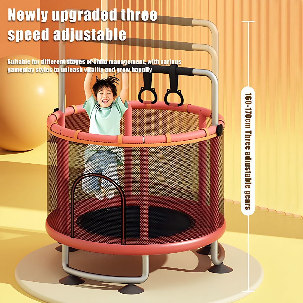 Upgraded version140x160CM Trampoline for Kids Round Trampoline Indoor ...