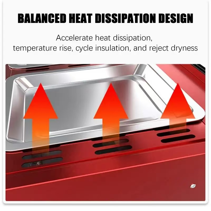 Food Warmer Display Cabinet Stainless Steel Heavy-duty Charcuterie Hot ...