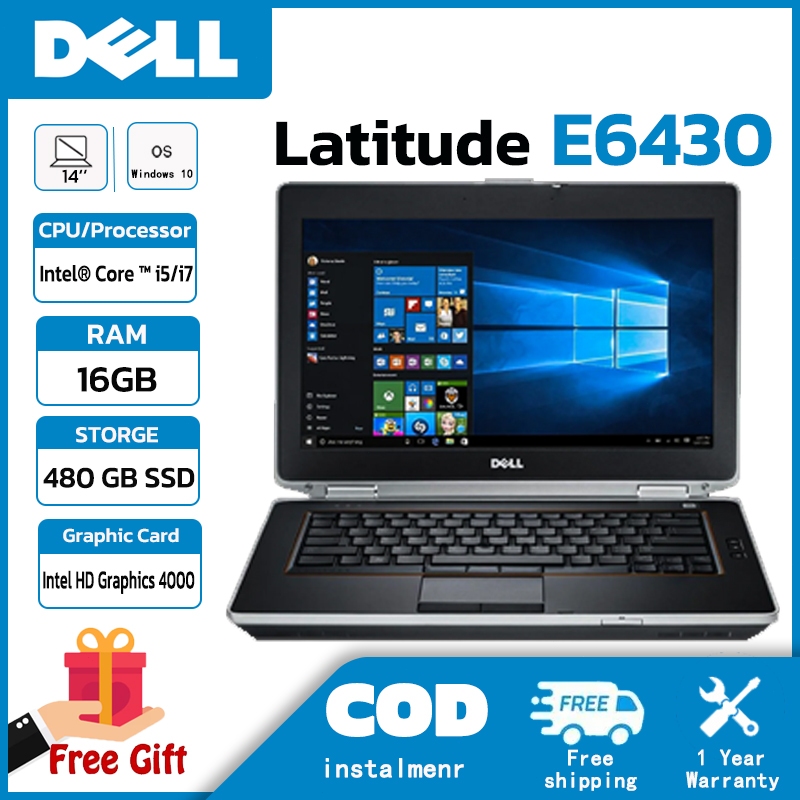 Laptop DELL Latitude E6430 Intel Core i5/i7 16G RAM 480G SSD for online study office online ...