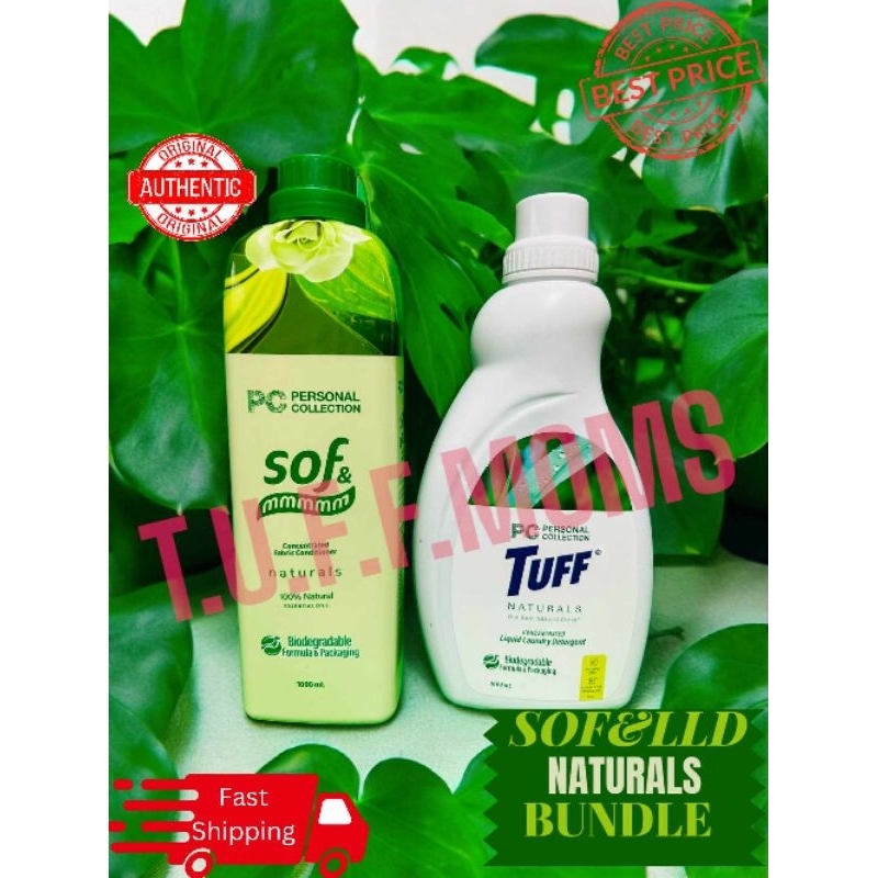 SOF&MMM & TUFF LIQUID LAUNDRY DETERGENT NATURALS BUNDLE 1000ml | Shopee Philippines
