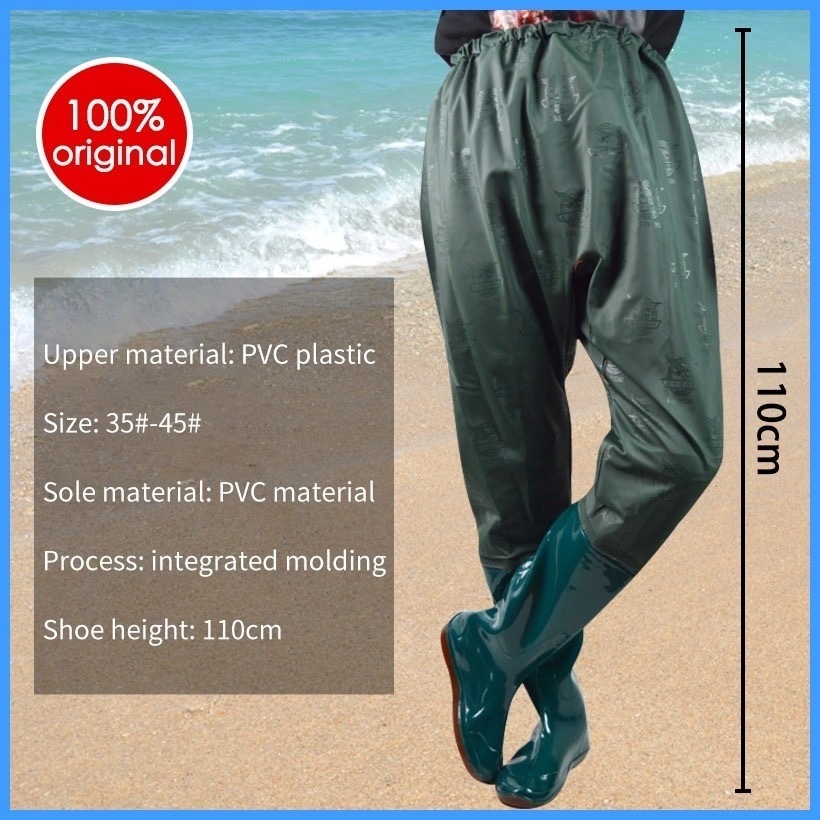 Wading pants non-slip fishing rain boots fishing pants farmland pants ...